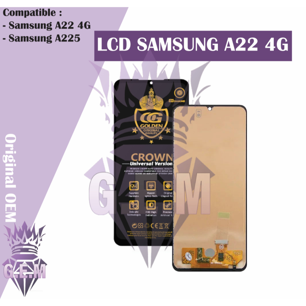 Jual LCD TOUCHSCREEN SAMSUNG A22 4G / A225 FULLSET COMPLETE ORIGINAL ...