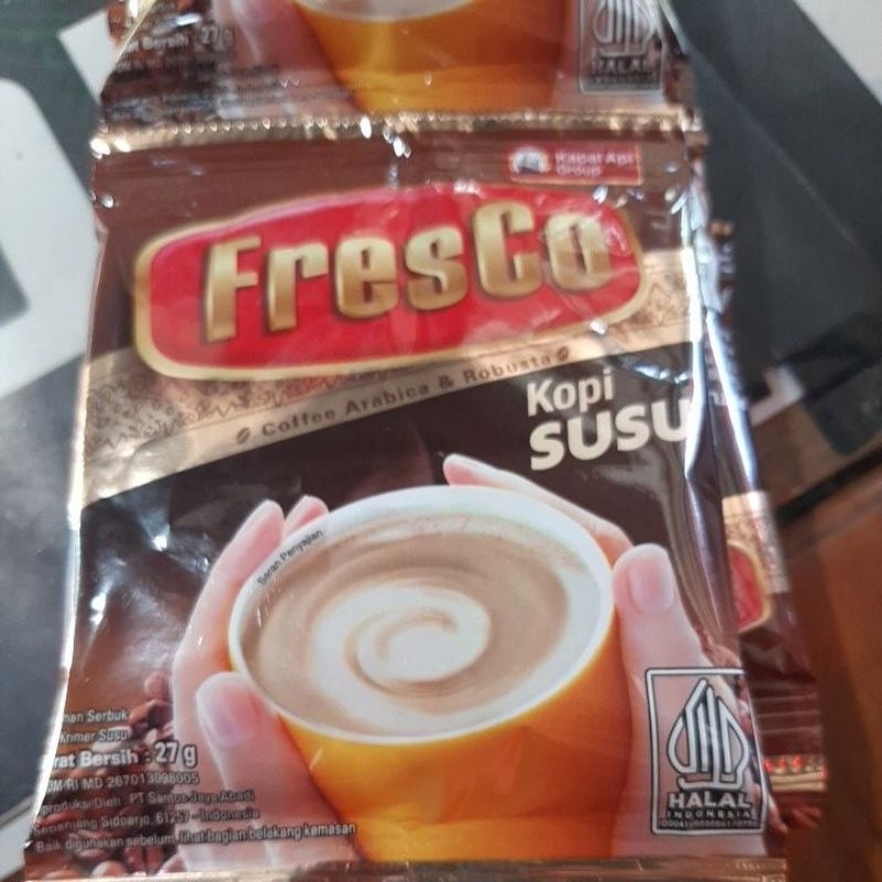 Jual FRESCO KOPI SUSU RENCENG 10PCS | Shopee Indonesia