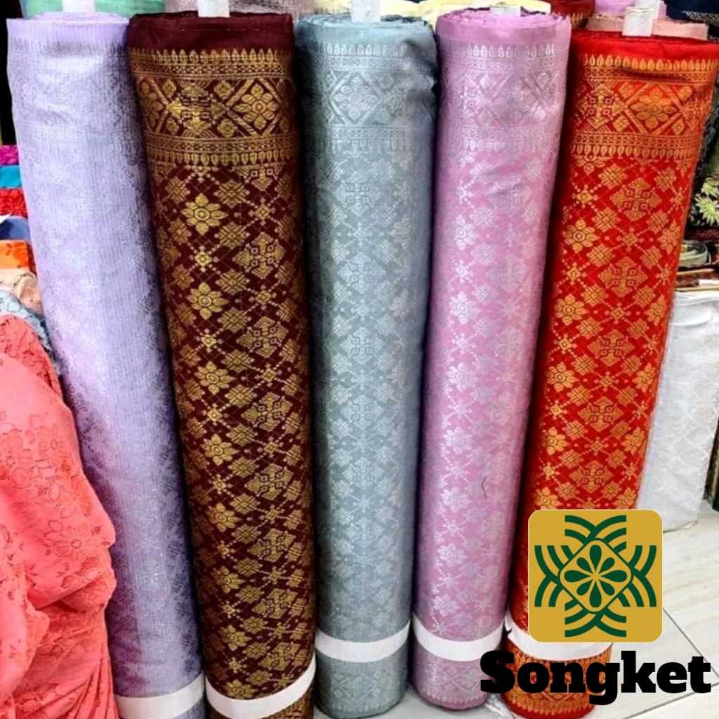 Jual TERLARIS!!! KAIN SONGKET PALEMBANG / SONGKET METERAN / KAIN ...