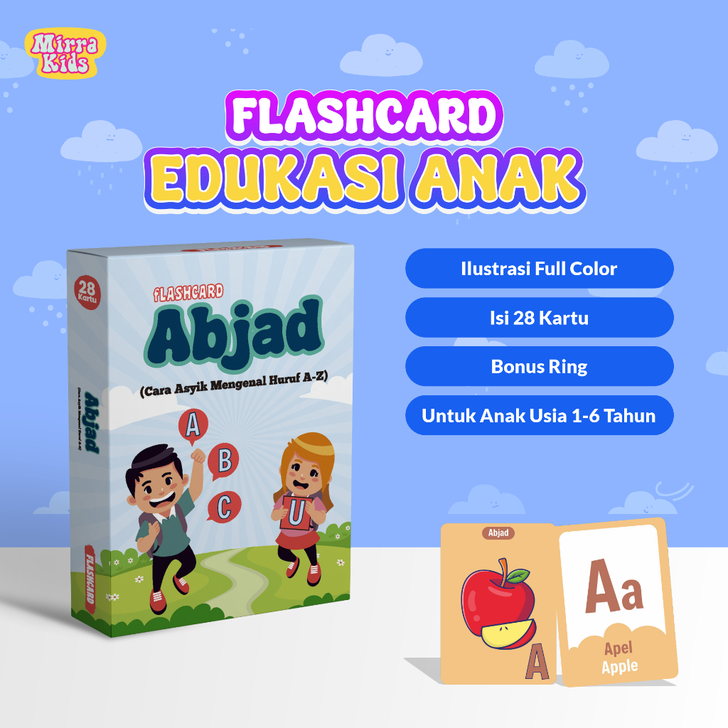 Jual Flashcard Edukasi Anak | Mengenal Abjad | Cara Asyik Mengenal ...