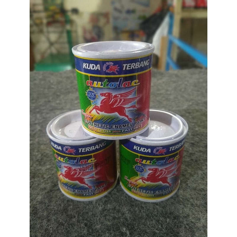 Jual Cat Kayu & Besi Kaleng Kecil 100cc Autolac Kuda Terbang | Shopee ...