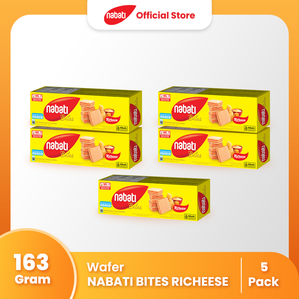 Jual [Bundle Pack Isi 5] NABATI Bites Richeese 163g | Shopee Indonesia