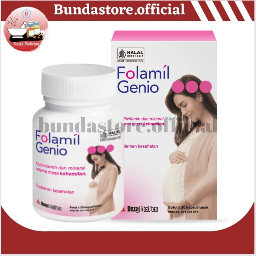 Jual Folamil GENIO isi 30 kapsul - Vitamin Ibu Hamil | Shopee Indonesia