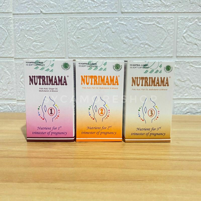 Jual Nutrimama 1 2 3 Nutrindo vitamin nutrisi ibu hamil botol 15 kapsul | Shopee Indonesia
