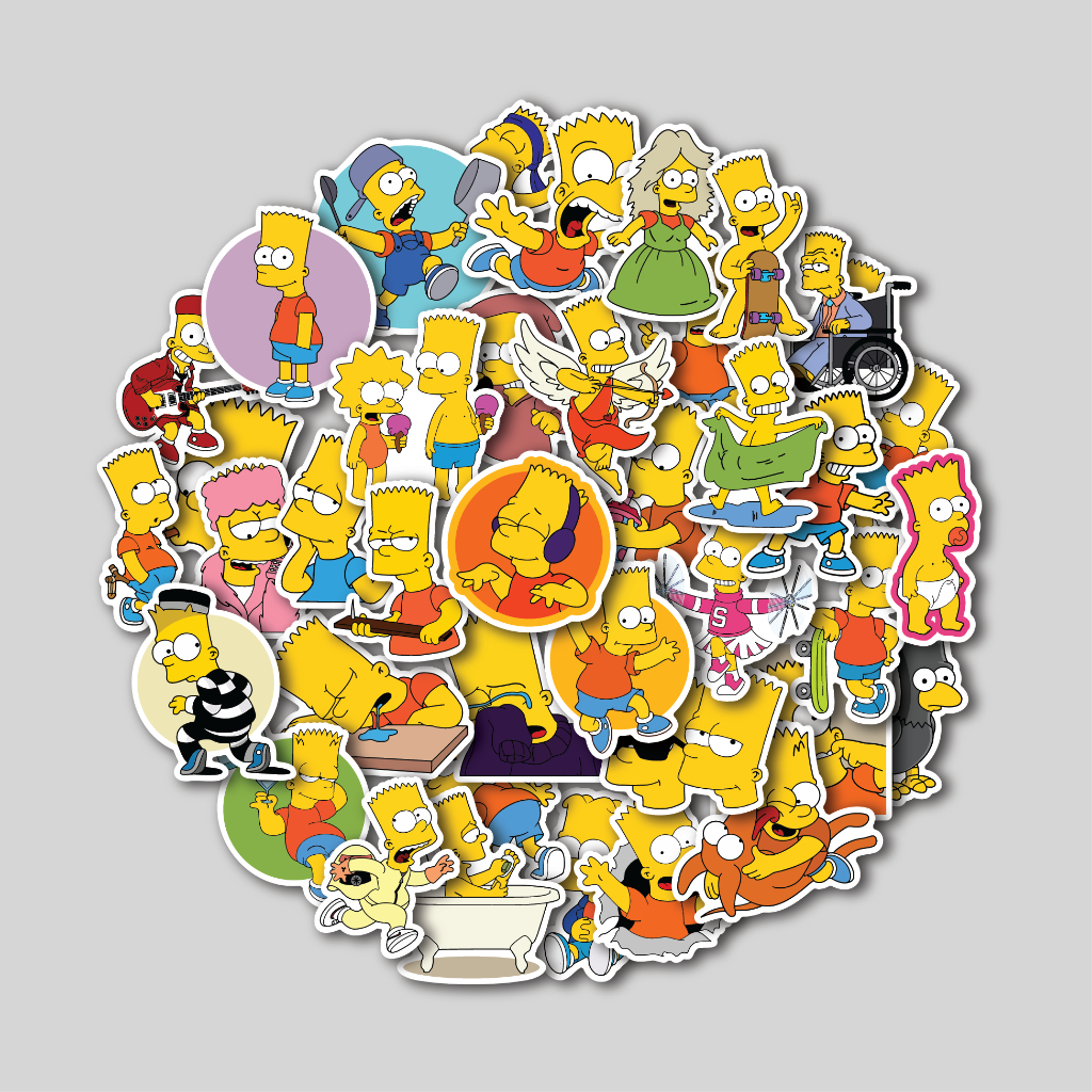 Jual STICKER PACK BART SIMPSON | STICKER TUMBLER | STIKER LAPTOP KOPER ...