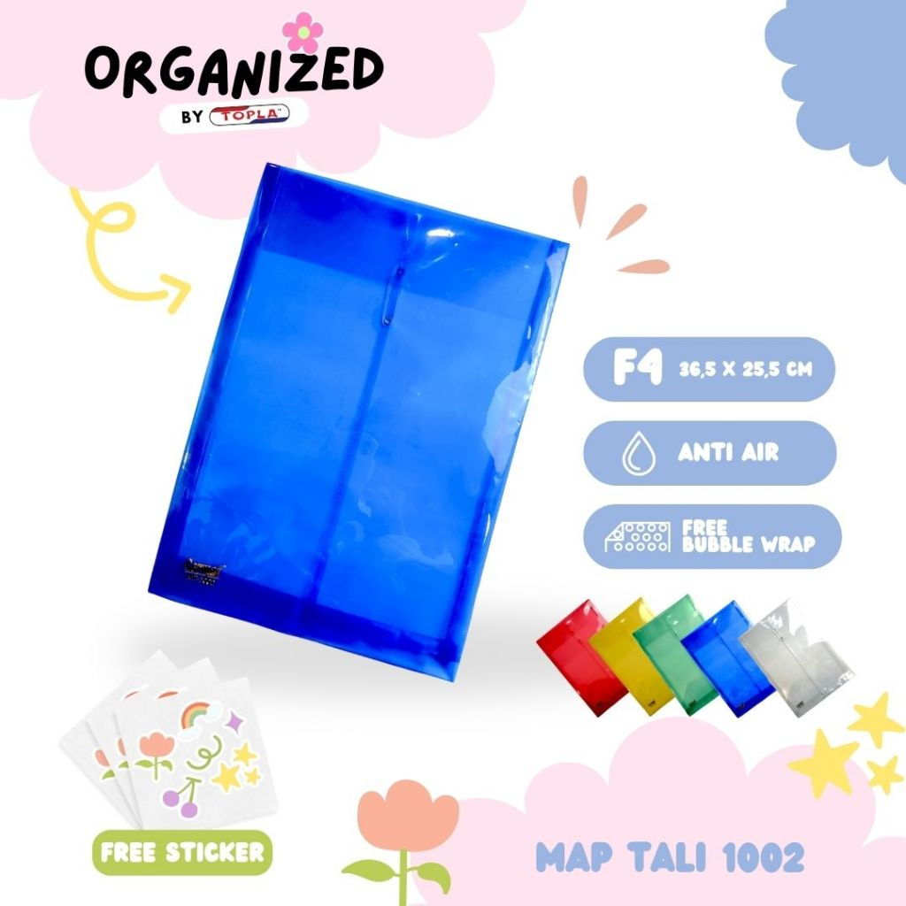Jual Map Tali 1002 file folder organizer kertas stopmap ukuran folio ...