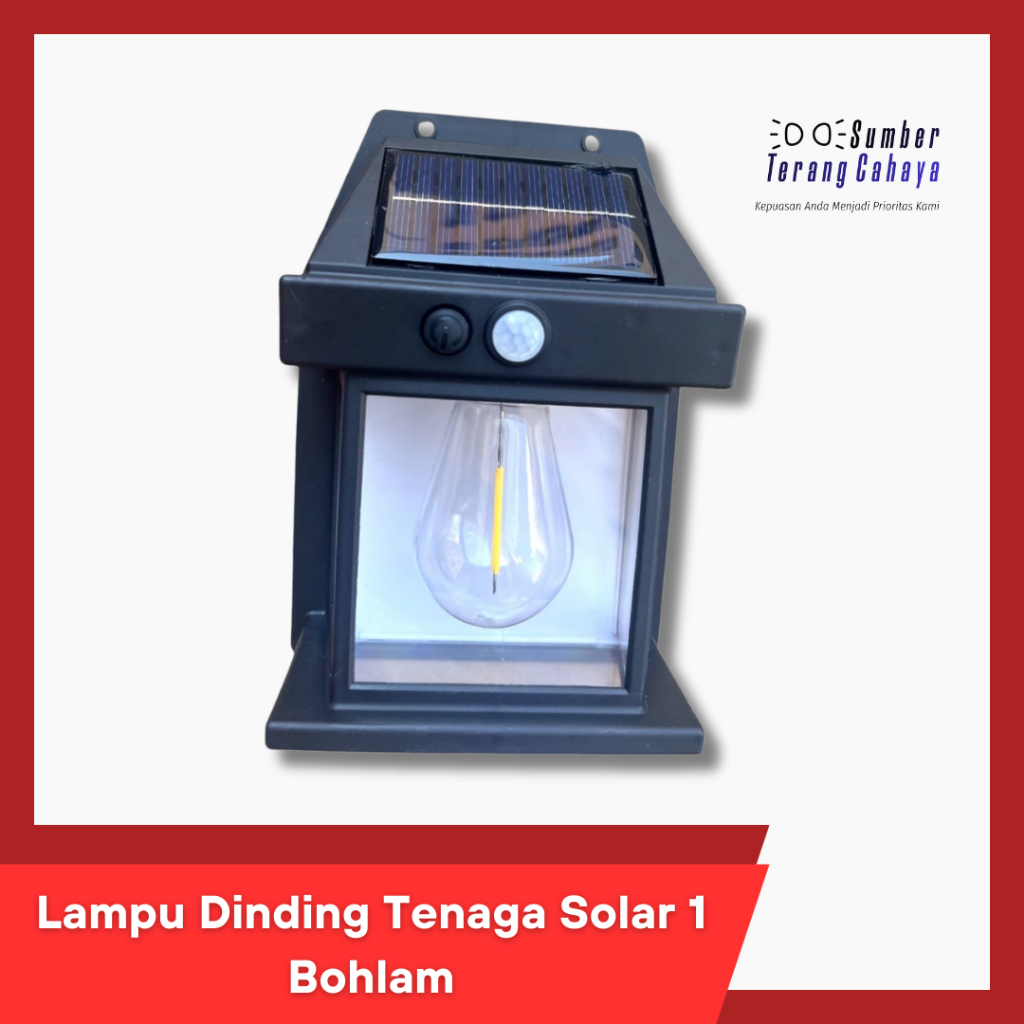 Jual Lampu Dinding Tenaga Solar 1 Bohlam atau 2 Bohlam | Shopee Indonesia
