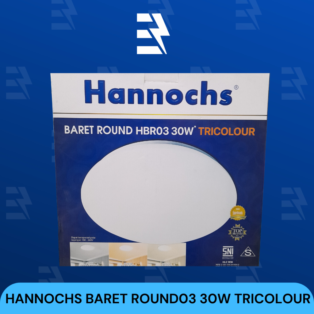 Jual Hannochs Lampu Downlight LED Baret Round HBR03 30W Tricolour ...