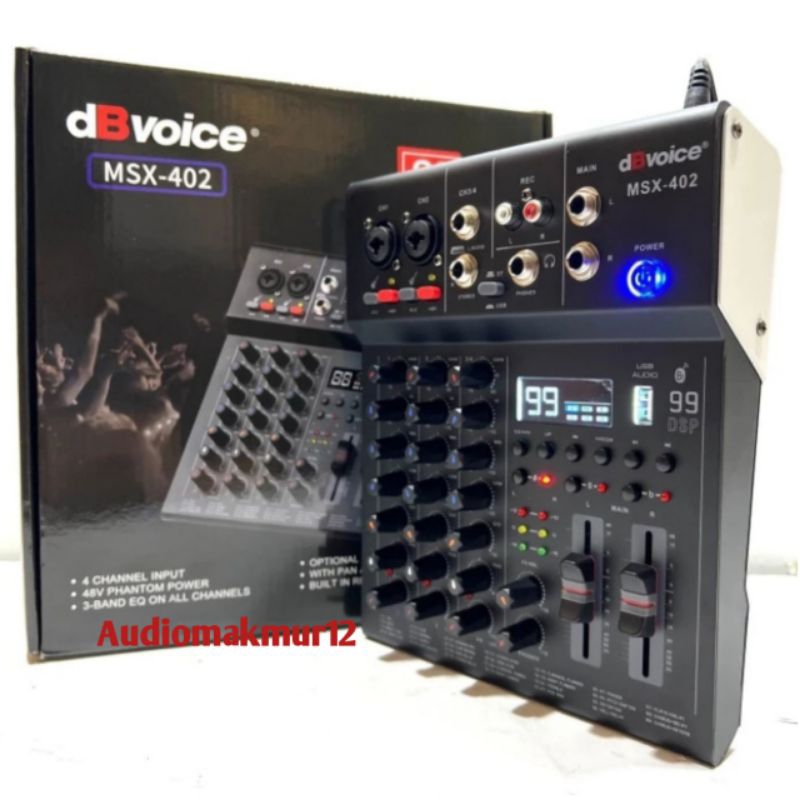 Jual Mixer Audio dB voice MSX402 Original 4 Channel Mixer dBvoice MSX ...