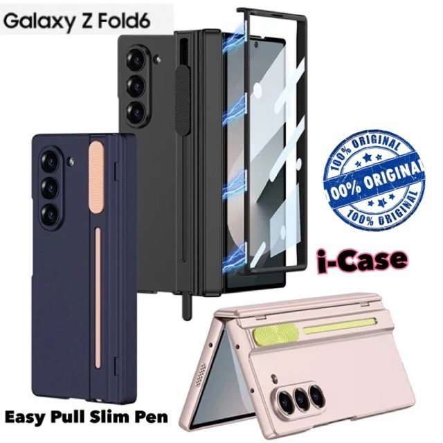 Jual Samsung Z Fold6 Case Easy Pull Spen Slim Hinge Protect 360 Cover ...