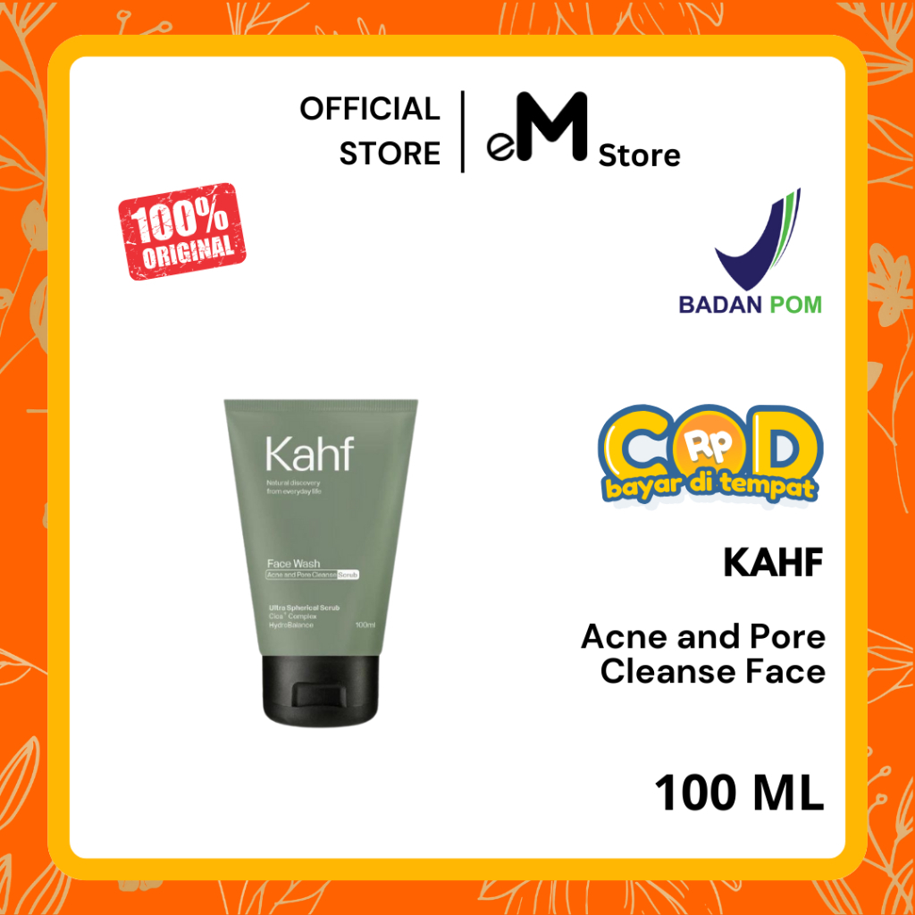 Jual KAHF - FACE WASH ACNE AND PORE CLEANCE 100ML | BPOM | Shopee Indonesia