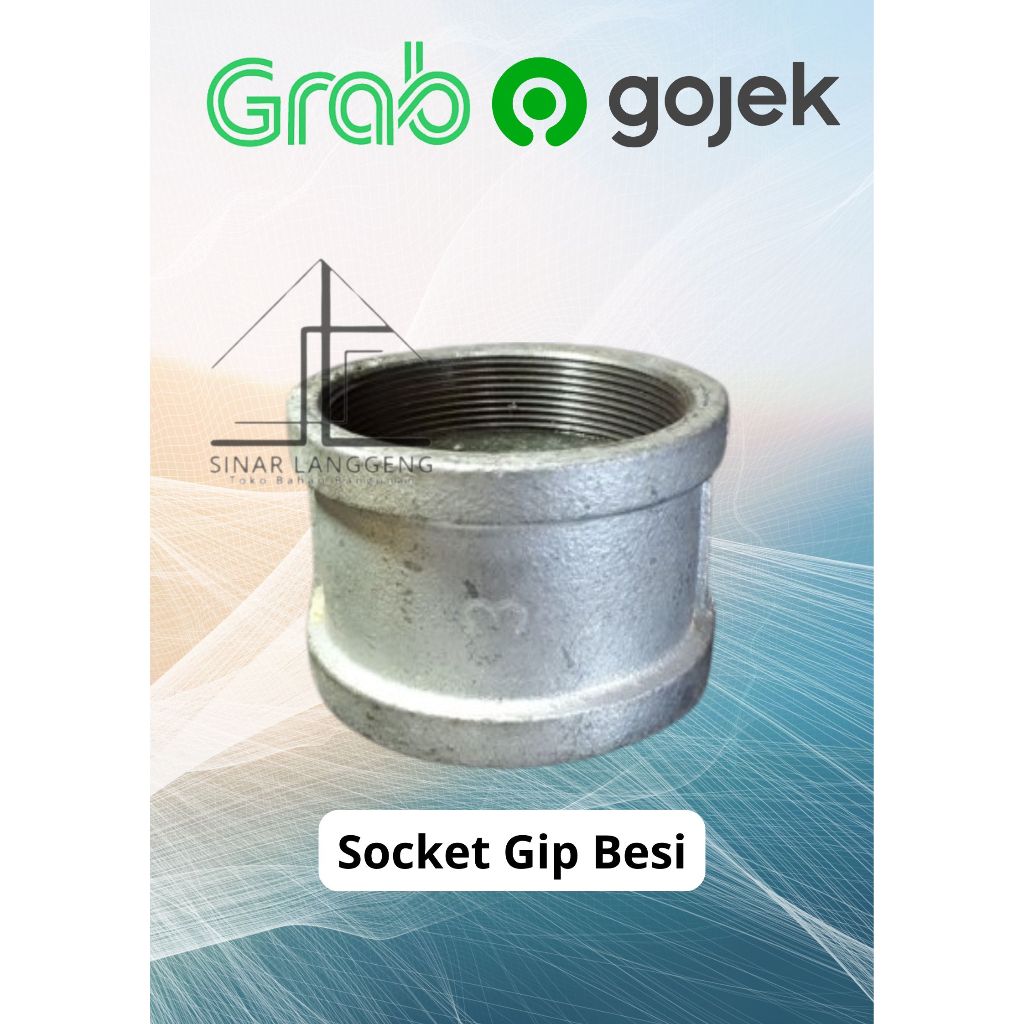 Jual SOCKET ( GIP ) BESI 3" G BRAND SOK LURUS POLOS TEBAL 3 INCH ...