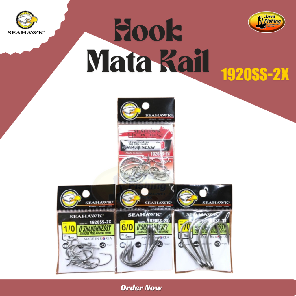 Jual Hook Mata Kail Pancing SEAHAWK 1920SS-2X | Shopee Indonesia