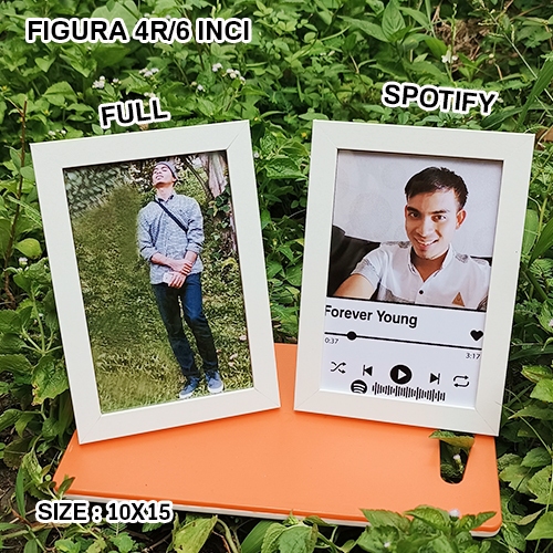 Jual Cetak Poto Ukuran 6 inci 10x15cm Plus Bingkai Custom Spotify ...