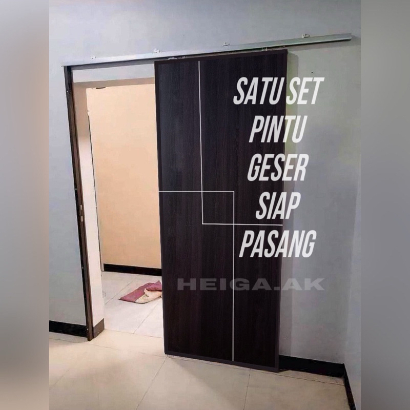 Jual Satu Set Pintu Geser/Sleding | Pintu Kamar Geser | Pintu Sleding ...