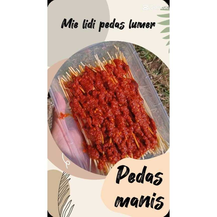 Jual MIE LIDI LUMER PEDAS MANIS PREMIUM KEMASAN BOX UKURAN 500 ML ...