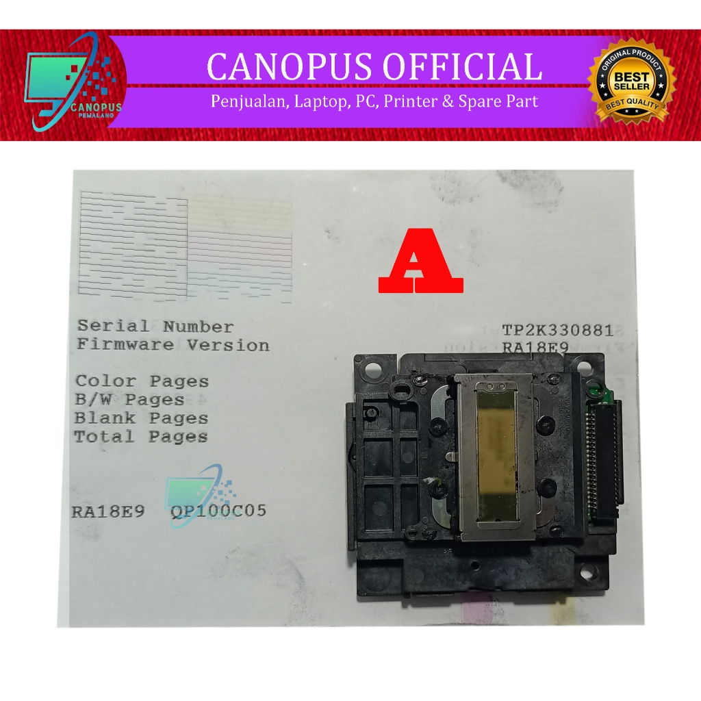 Jual Print Head Epson minus L110 L120 L210 L220 L300 L310 L350 L355 ...