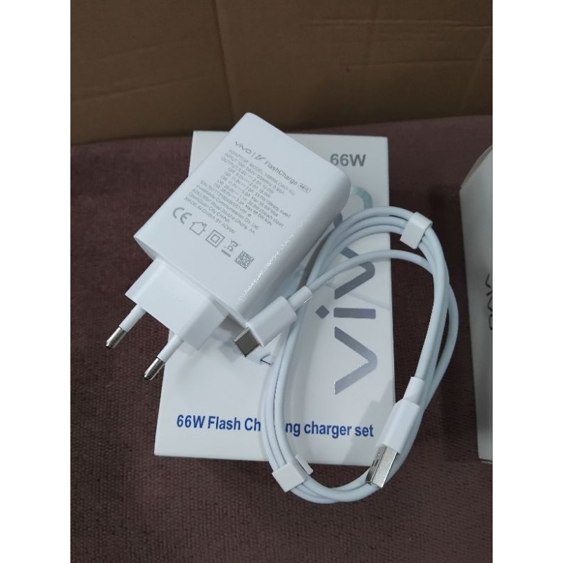 Jual Casan Vivo V20 66watt Original Charger Flashcharge Vivo Y18 Carger ...