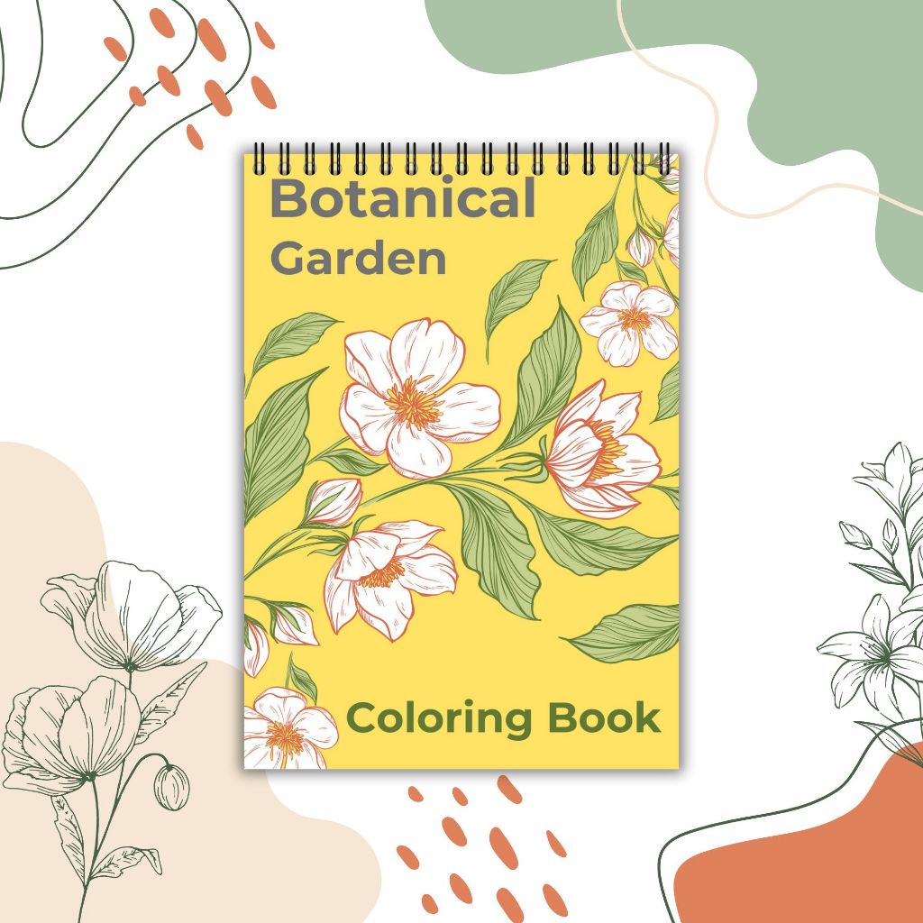 Jual Botanical Garden Coloring Book / Buku Mewarnai for Antistress ...
