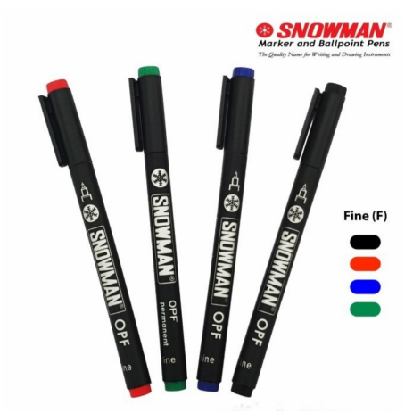 Jual Spidol Permanent SNOWMAN OHP OPF / OPM Drawing Pen Marker | Shopee ...