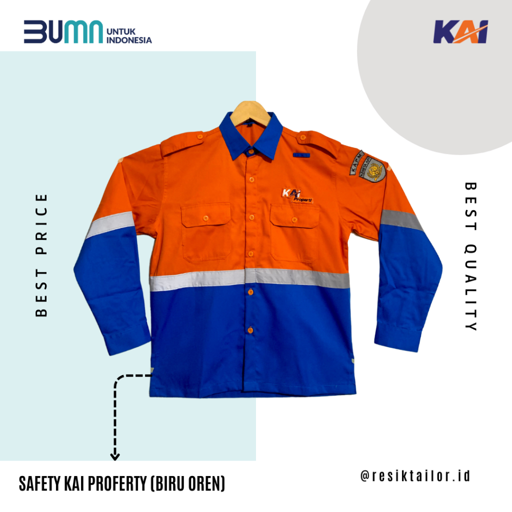 Jual Seragam Oren Biru (SHE) PT.KAI | Shopee Indonesia