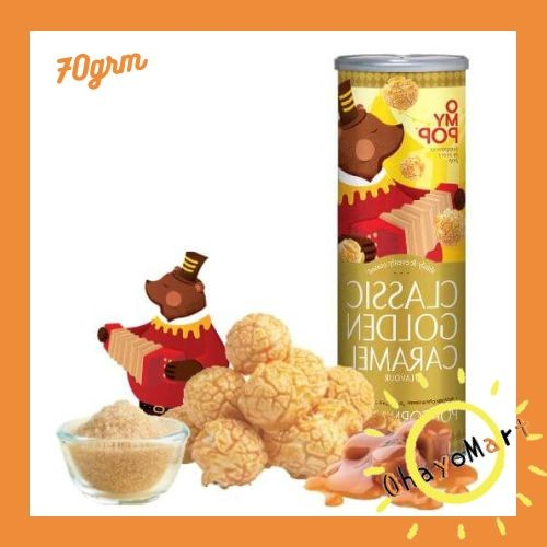 Jual Omypop Popcorn Golden caramel Toples / Popcorn rasa caramel 70g ...