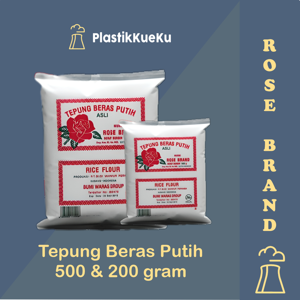 Jual Tepung Beras Rose Brand 500 Gram dan Tepung Beras Rose Brand 200 ...
