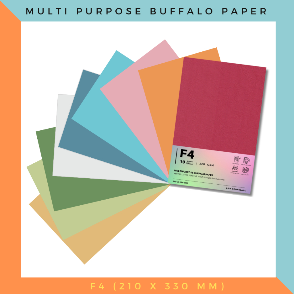 Jual Kertas Karton Cover Buffalo F4 / A4 220 gsm | Shopee Indonesia