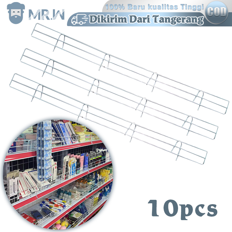Jual 10pcs Pagar Stopper Rak Minimarket 90*6cm Pagar Rak Gondola ...