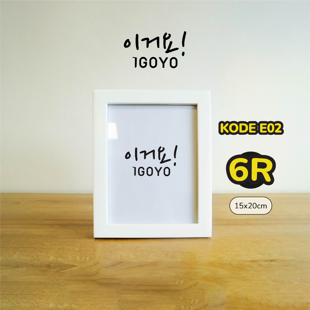 Jual Bingkai Foto IGOYO Ukuran 6R (15x20cm) E02 Tebal 1,5cm Pigura ...