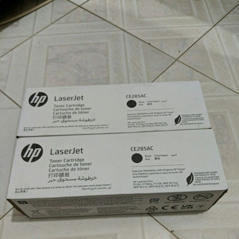 Jual Hp Laserjet CE285AC Toner Hp 85AC Cartridge Original P1102 P1109 ...