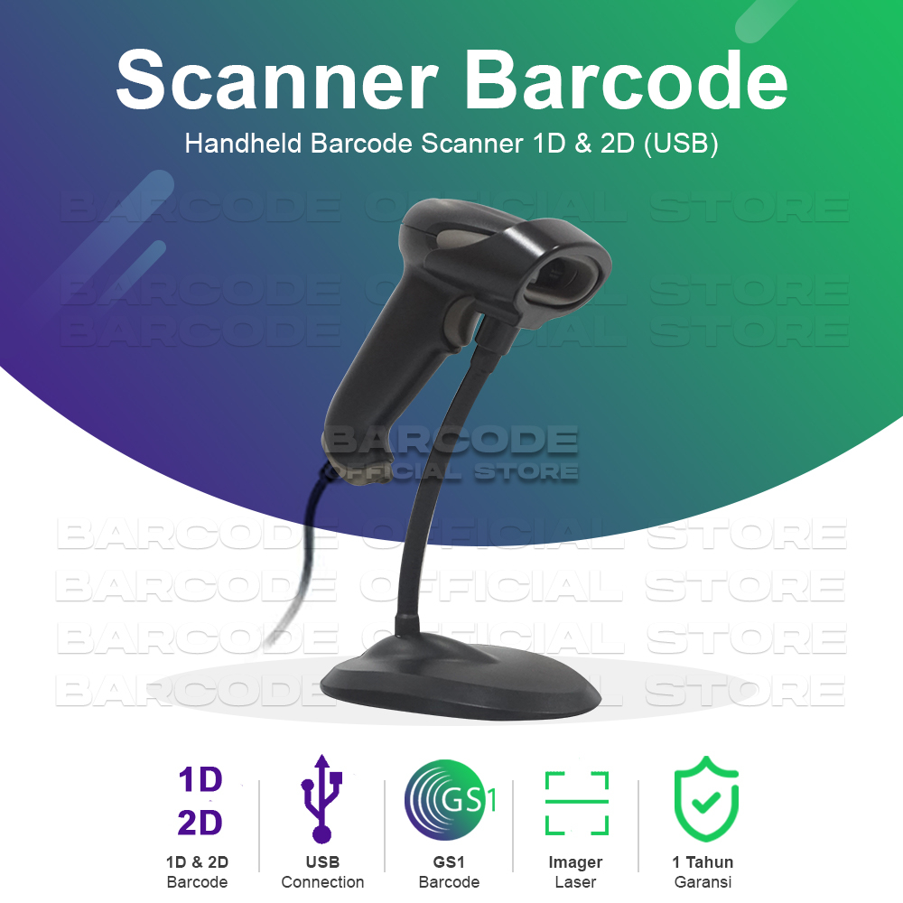 Jual Kassen KS-602 Handheld Barcode Scanner 1D & 2D Auto Scan & Sense ...