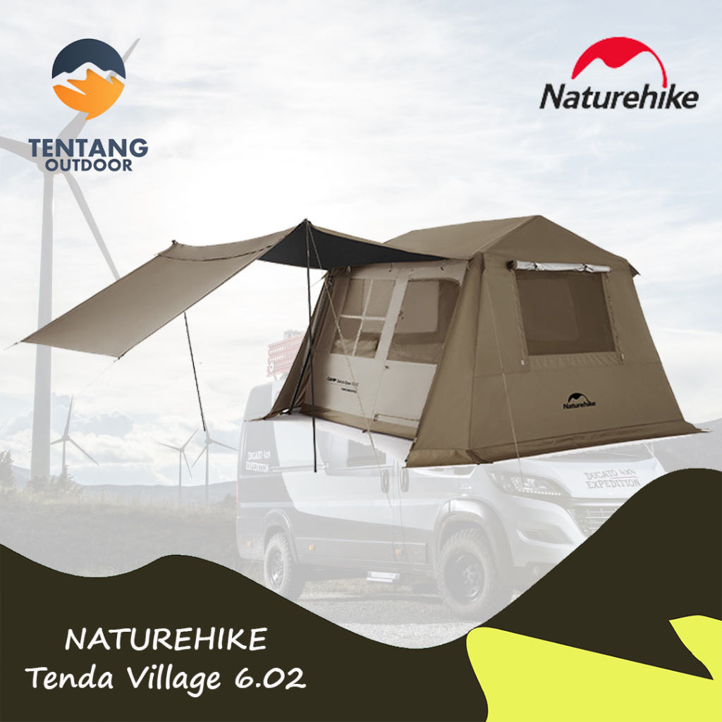 Jual Tenda Village 6 2.0 NATUREHIKE CNK2300ZP021 Tenda Automatic Camping Outdoor Tent V6 ...