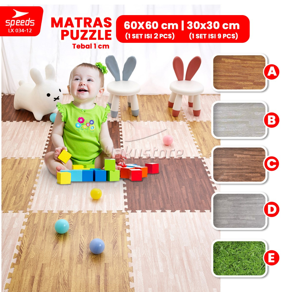 Jual SPEEDS Matras Evamat 60x60cm Matras Puzzle Karpet Puzzle Matras ...