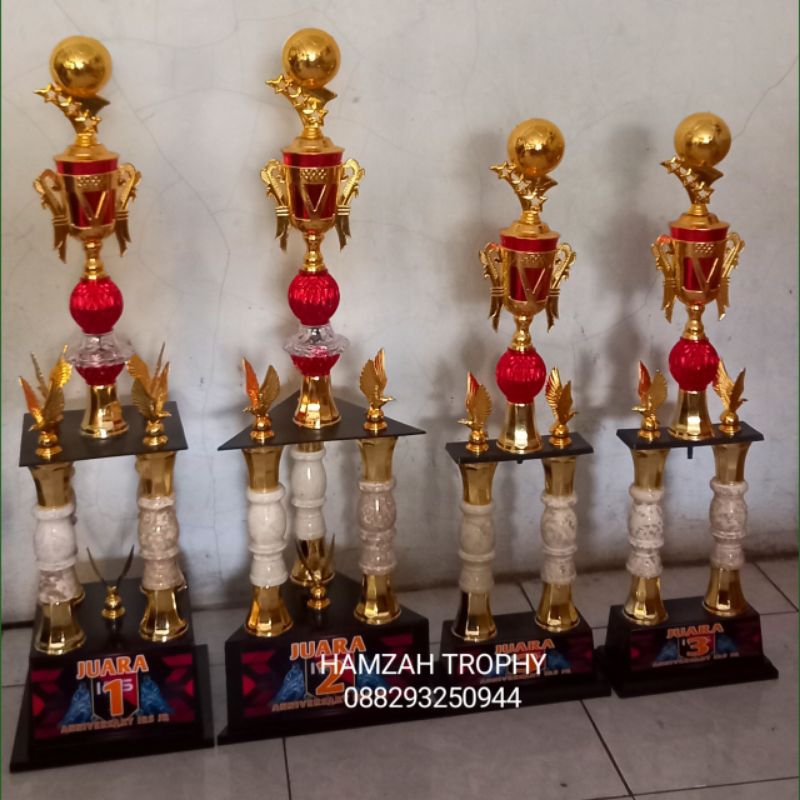 Jual trophy piala 1 set juara 123 dan 3 bersama body ck | Shopee Indonesia