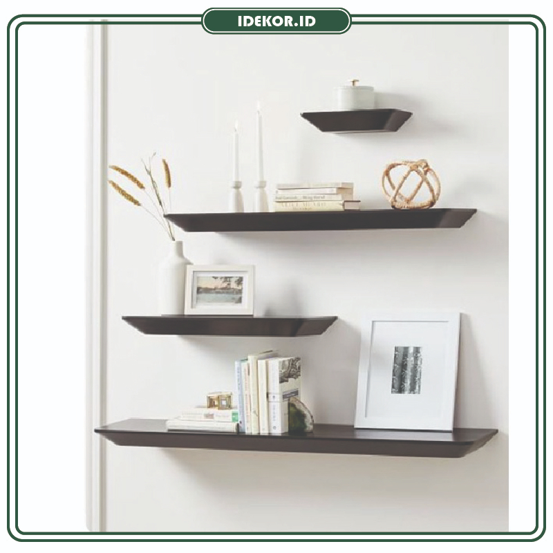 Jual Ambalan rak dinding 1 set model japan SLIM FLOATING hiasan dinding ...