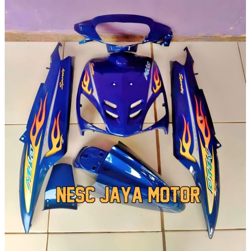 Jual COVER FULL BODY HALUS YAMAHA MIO SPORTY BIRU TUA | Shopee Indonesia