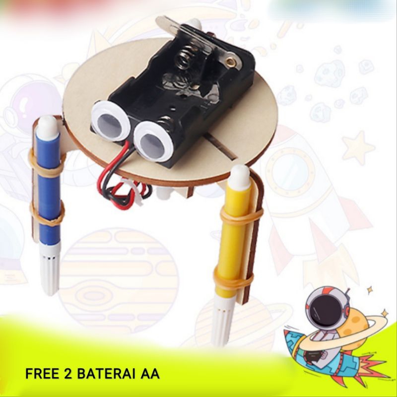 Jual Mainan Rakit Science Sains Robot Doodle Doodling Robot Spidol ...