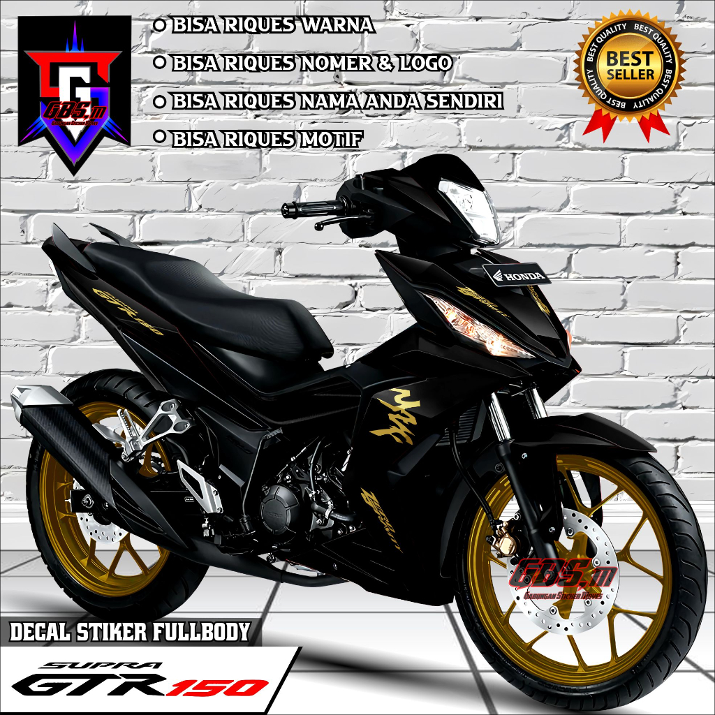 Jual (COD) Decal Supra GTR 150 Fullbody Stiker Decal Supra GTR Fullbody ...
