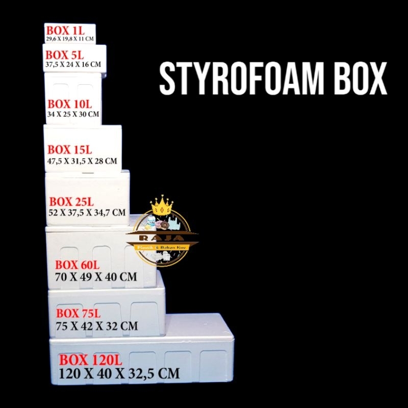 Jual Styrofoam BOX / Kotak Sterofoam / BOX Es Batu ( Instant Only ...