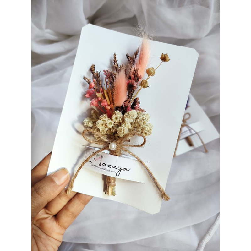 Jual Korsage pin jas pria groom corsage Boutonniere dried flower hiasan ...