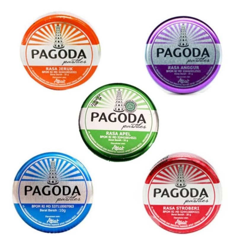 Jual pagoda pastiles 10 gram permen menyegarkan nafas dan tenggorokan ...