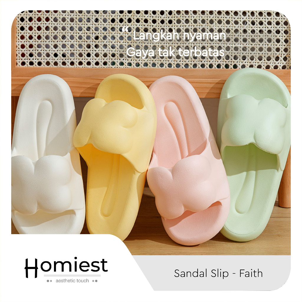 Jual Homiest - Faith / Sendal Warna-Warni / Sendal Karet / Sendal Lucu ...