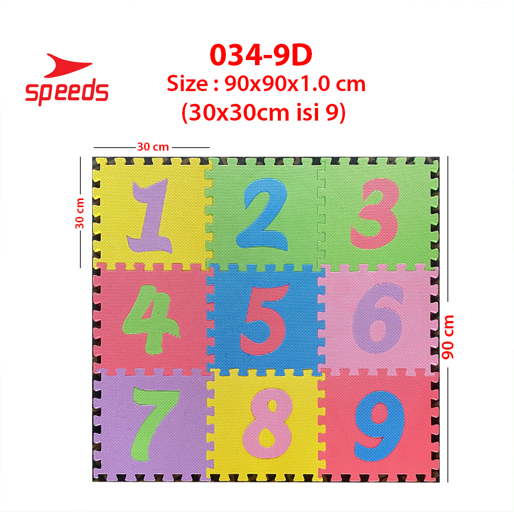 Jual SPEEDS Matras EVA mat 30x30cm 10mm Matras Puzzle Anak Evamat Empuk ...