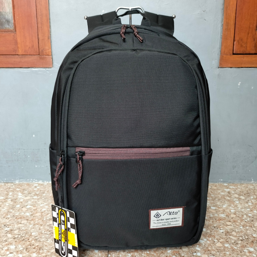 Jual Tas Ransel Backpack Laptop Alto Original Finest Black | Shopee ...