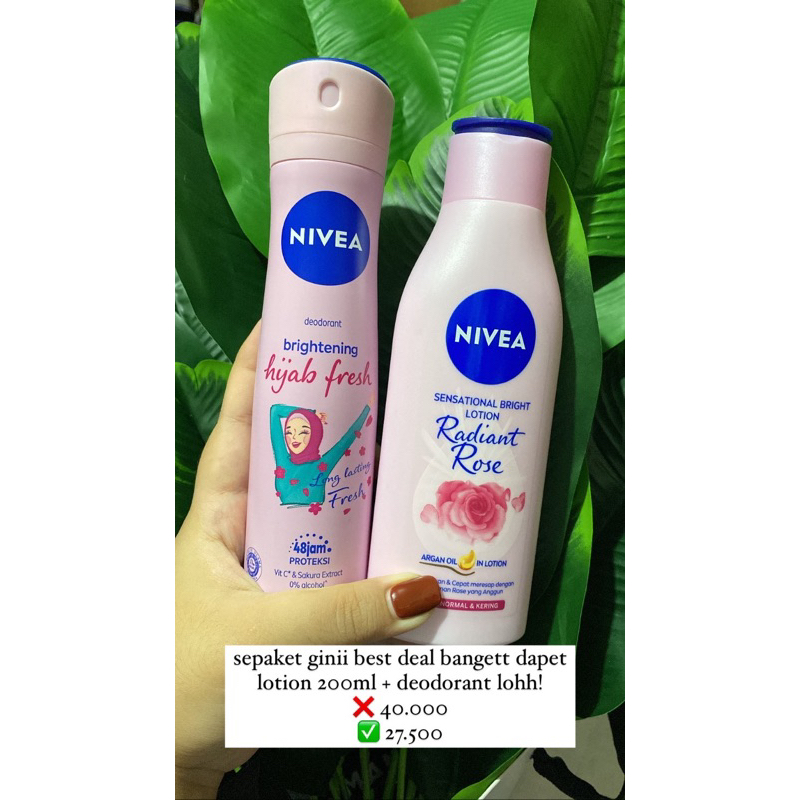 Jual Nivea Lotion & Deodorant Hijab Original | Shopee Indonesia