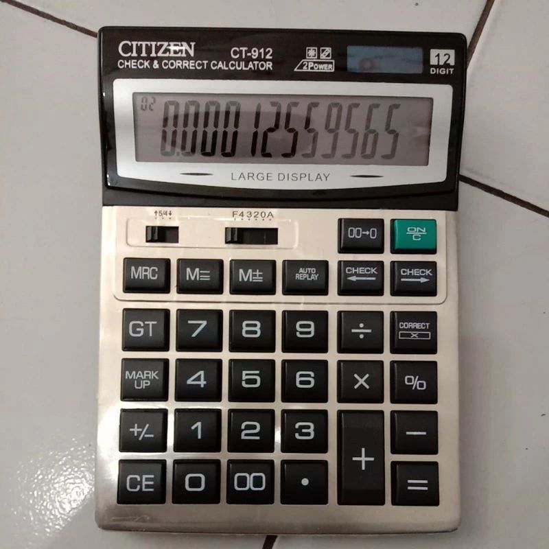 Jual kalkulator jumbo 12 digit citizen ct-912 besar | Shopee Indonesia