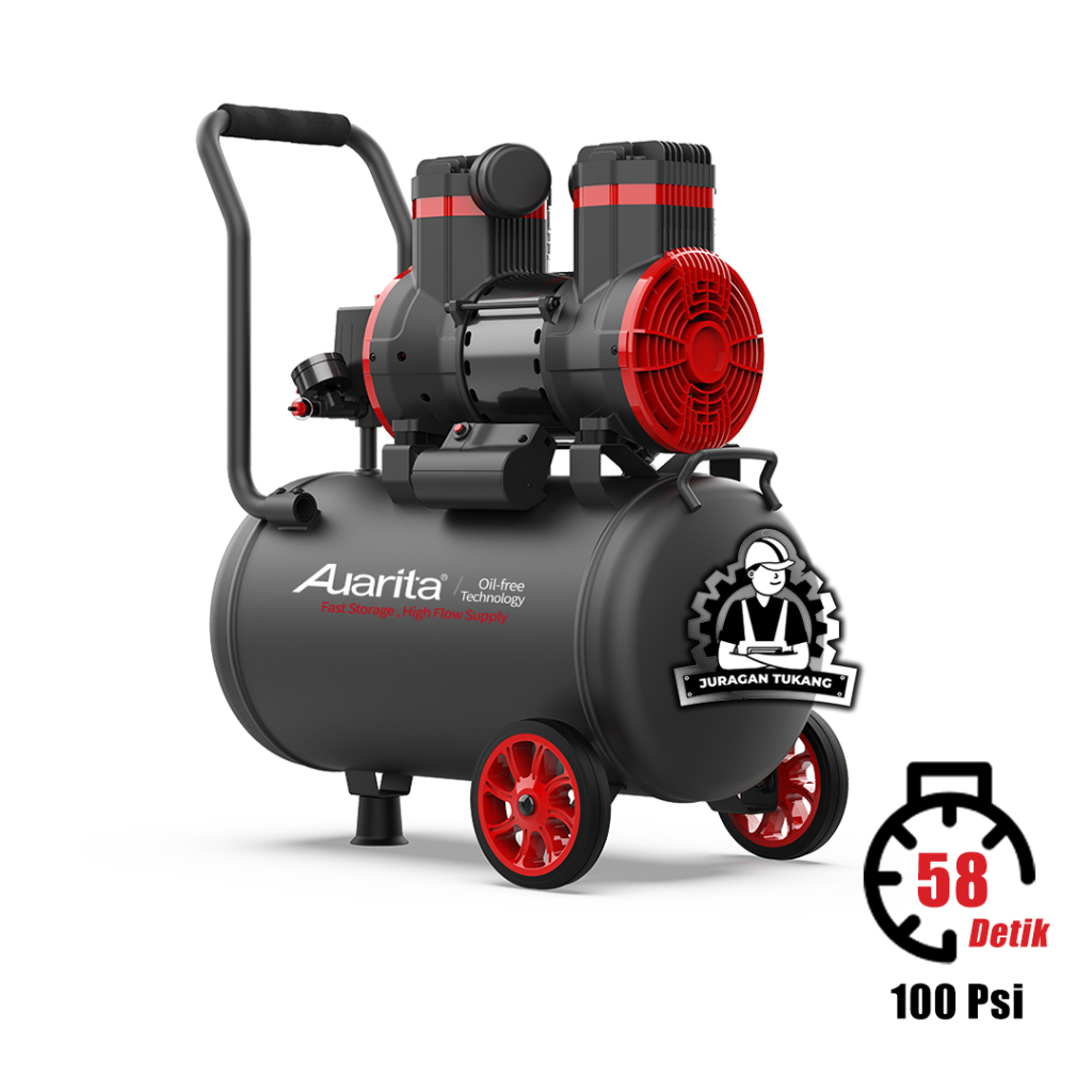 Jual Mesin Kompresor Angin AUARITA 2-1450F24 24L Silent Oil-less ...