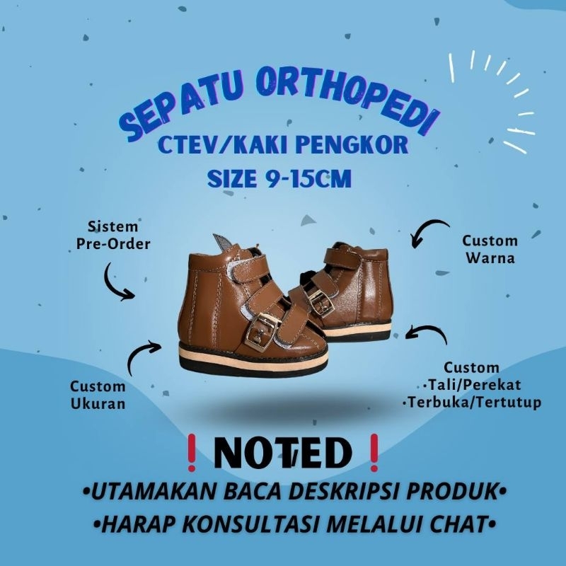 Jual Sepatu Ortopedi Boot (Pendek) CTEV/ Kaki Pengkor/ Kaki Bengkok ...