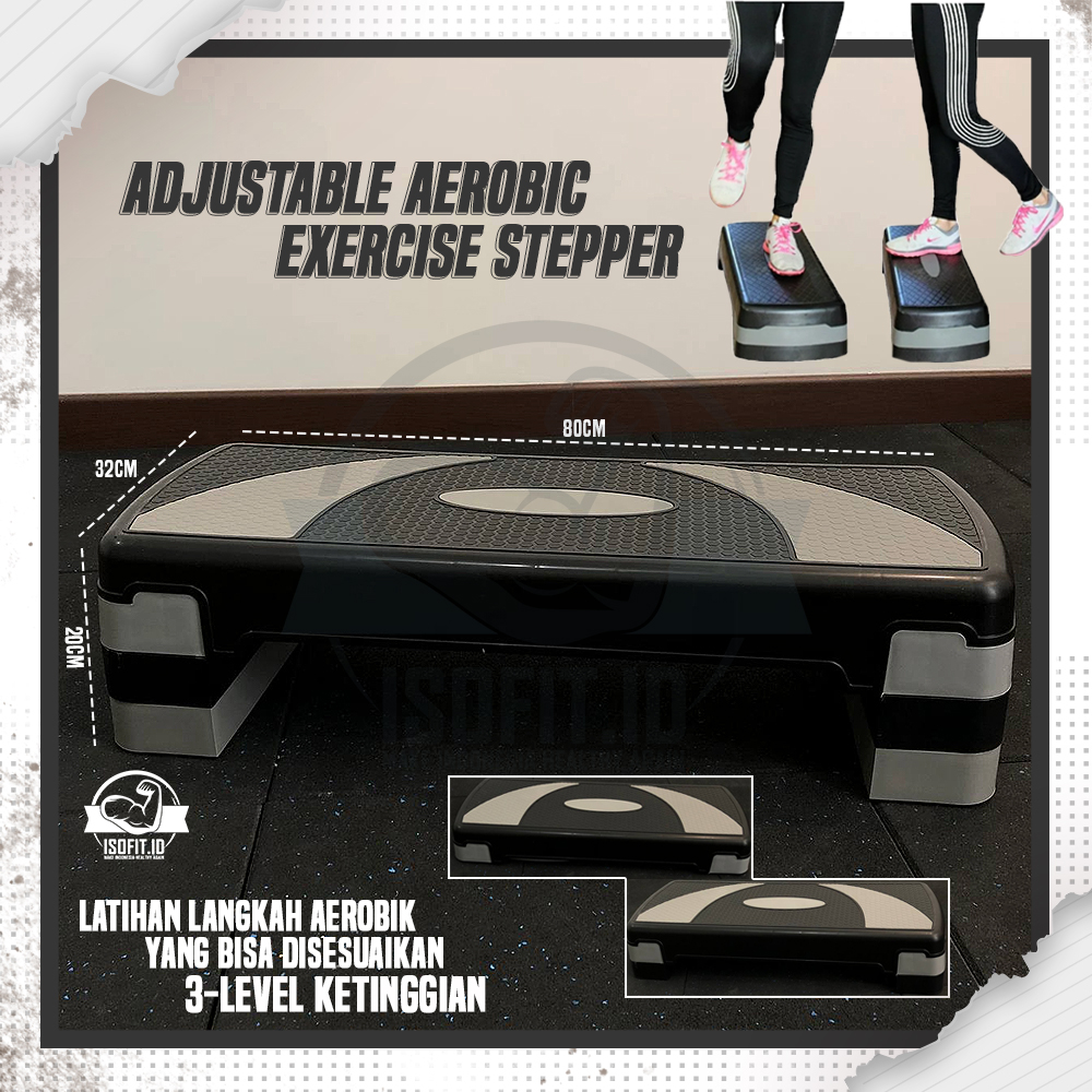 Jual Isofit.id Adjustable Aerobic Exercise Stepper / Papan Step Aerobik ...